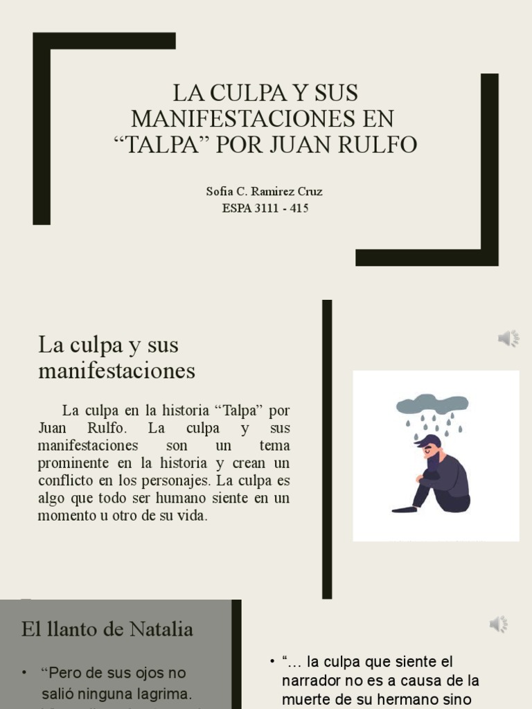 La Culpa en Talpa Por Juan Rulfo 5 | PDF | Las emociones | Sicología