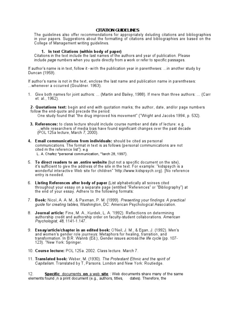 Management Citation Guide | PDF | Citation | World Wide Web