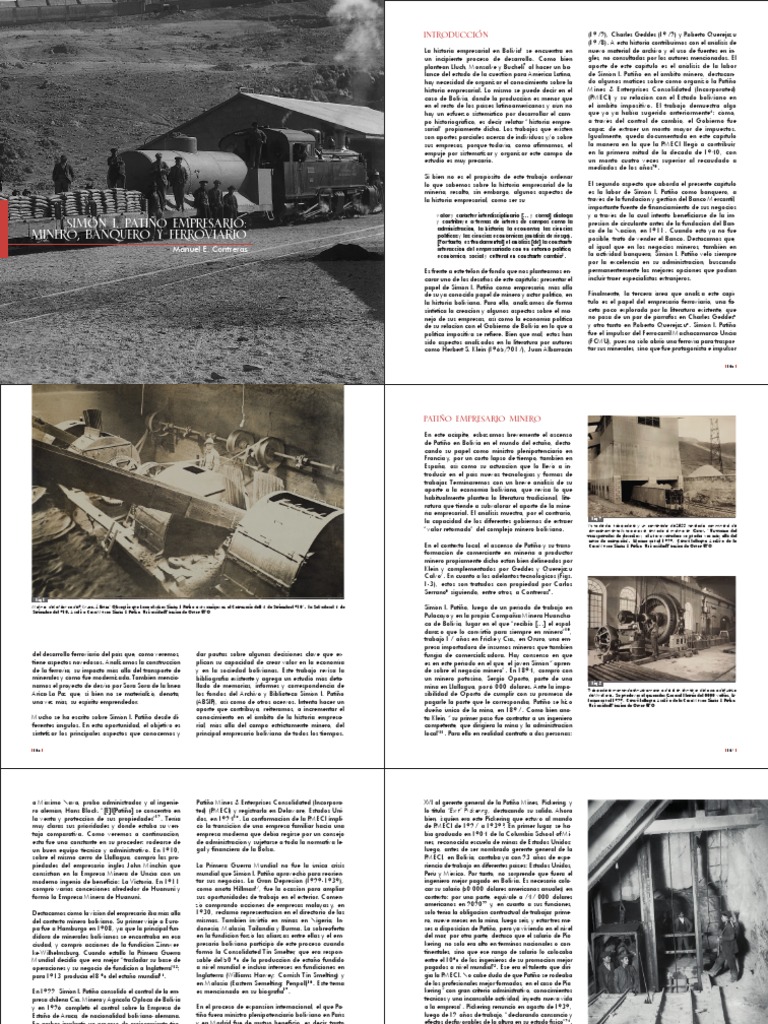 Simon I Patino Empresario Minero Banquer | PDF | Bolivia | Business