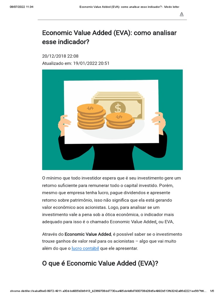 Indicador - EVA Economic Value Added (EVA) | PDF | Investimentos | Economia