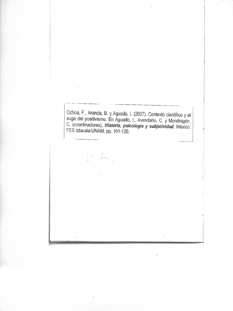 Francisco Ochoa. Contexto Científico | PDF