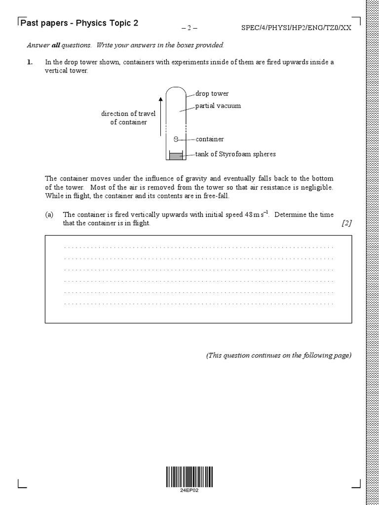 Physics Free-Fall Experiment Analysis | PDF | Force | Friction