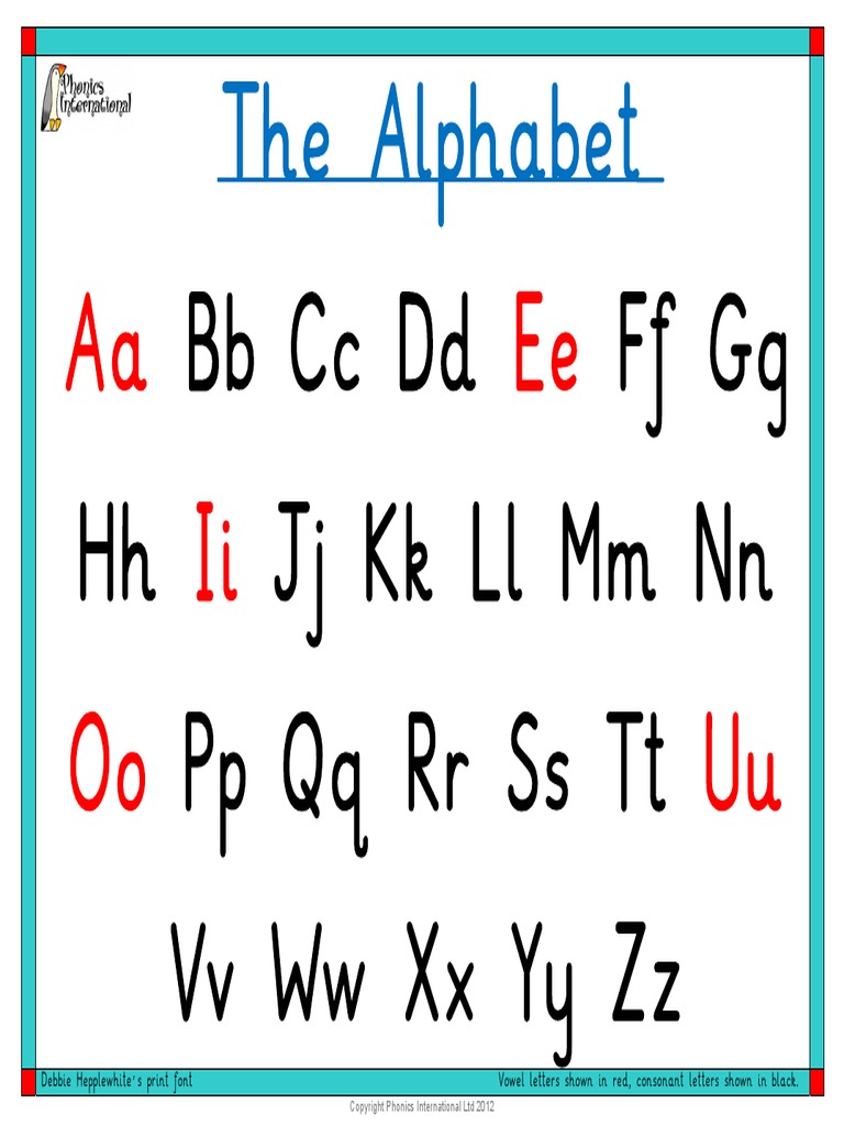 Vowels in the English Alphabet | PDF