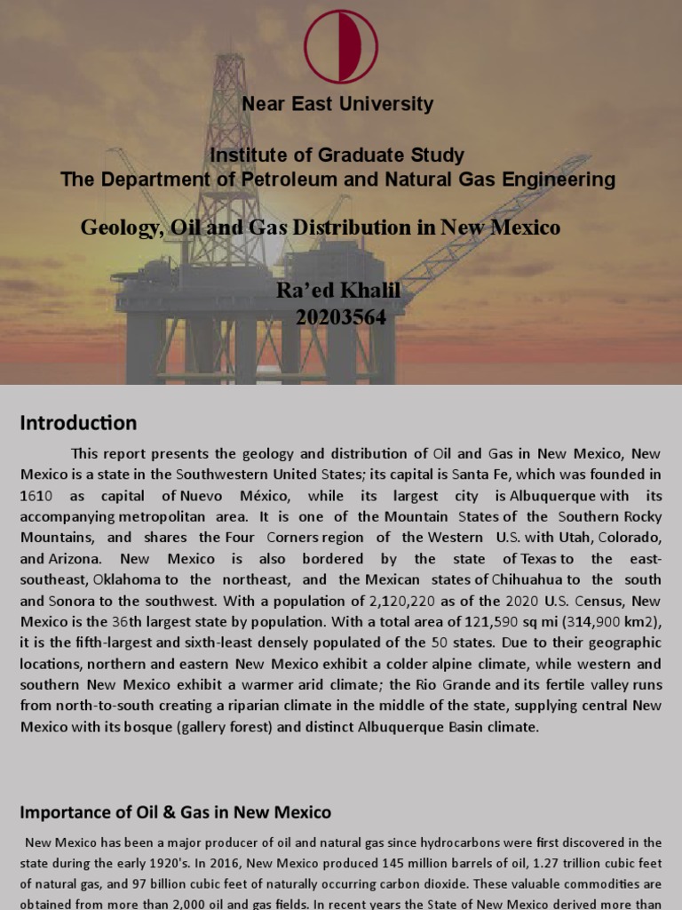 Geology, Oil and Gas Distribution, and Exploration Methodologies in New ...