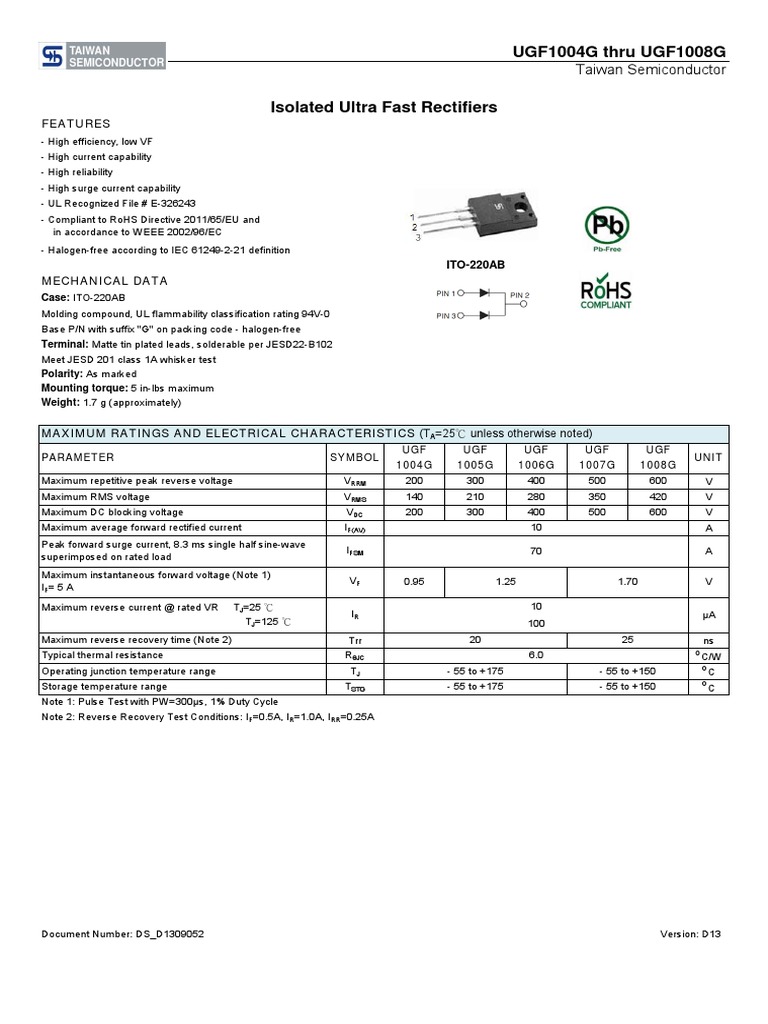 Datasheet 2 | PDF | Rectifier | Intellectual Property