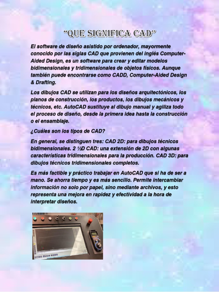 Que Significa Cad | PDF