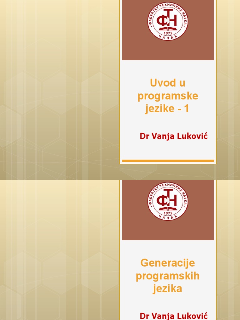 01 Generacije Programskih Jezika | PDF