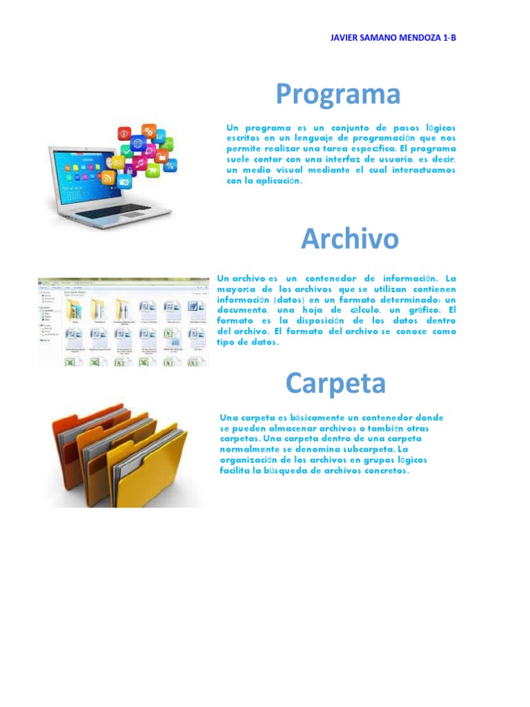 Programa Archivo y Carpeta | PDF