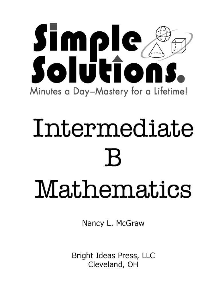 Simple Solution Grade 5 With Help Pages | PDF