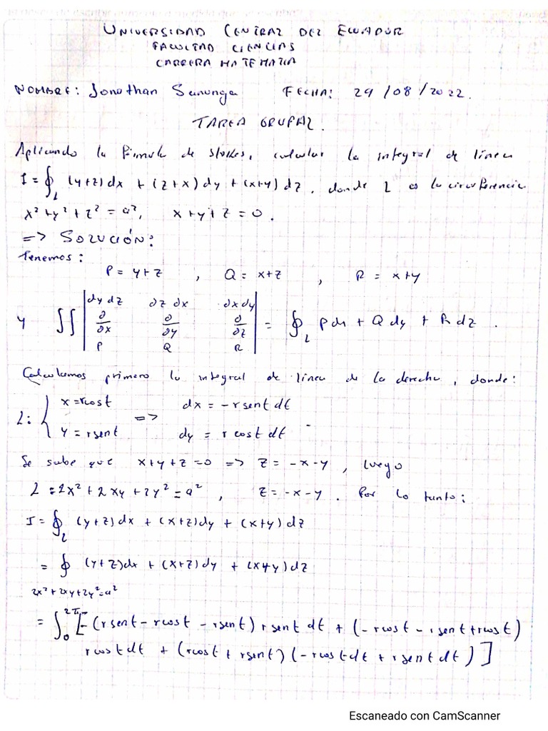 Formula de Stokes | PDF