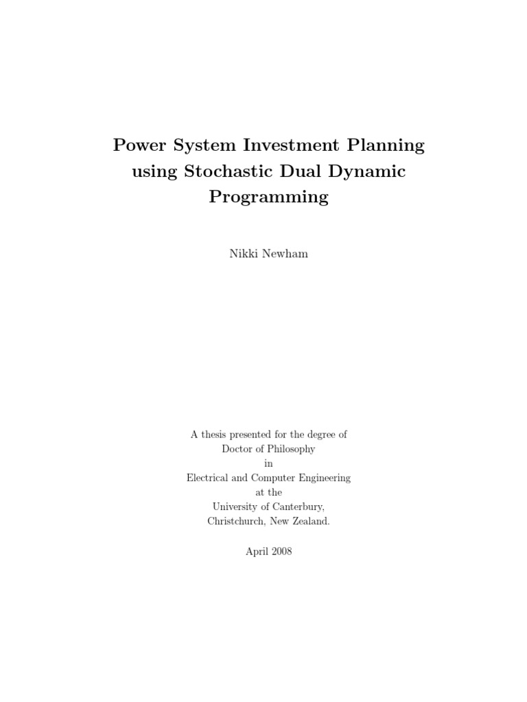 Thesis Fulltext Pdf Dynamic Programming Mathematical Optimization
