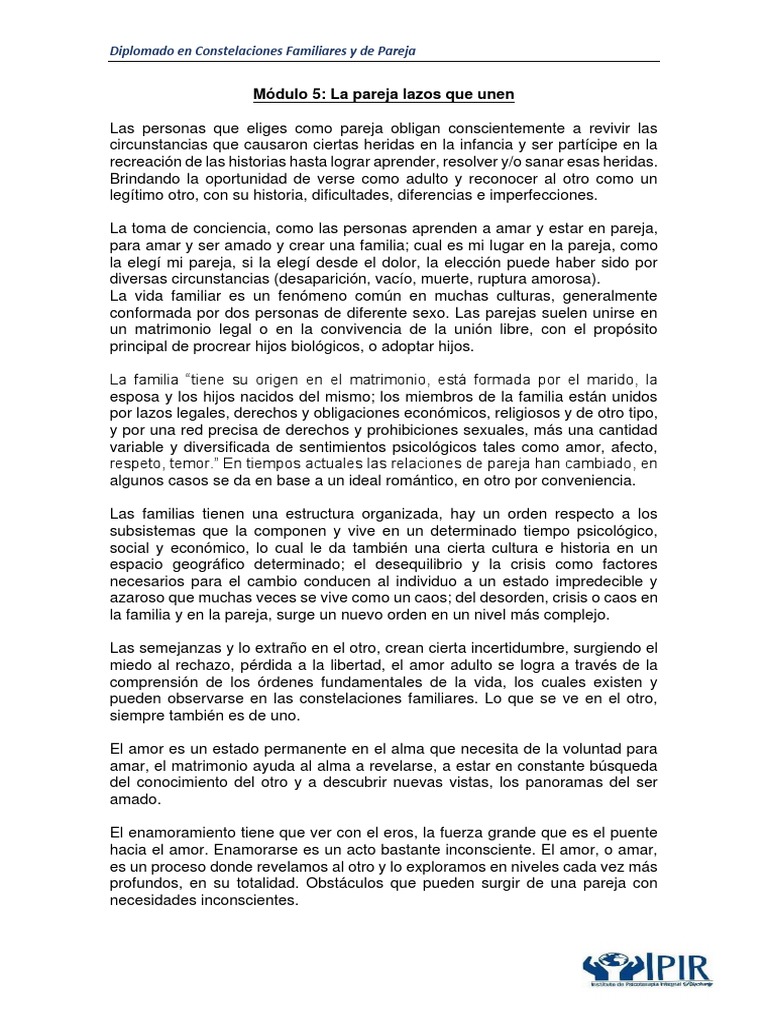 La Pareja Lazos Que Unen | PDF | Amor | Familia