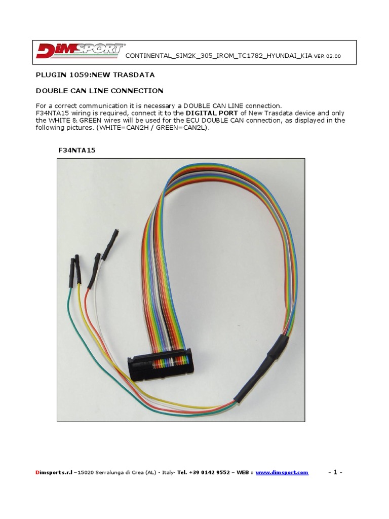 NT Continental Sim2k 305 Irom TC1782 Hyundai Kia 1033 | PDF