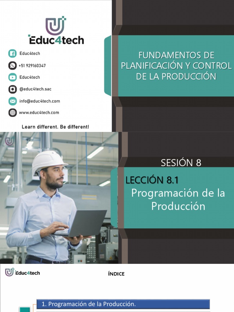 Lección 8.1 - Programación de La Producción | PDF | Programación de computadoras