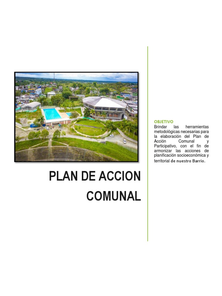 PLAN DE ACCION COMUNAL (Autoguardado) | PDF | Planificación