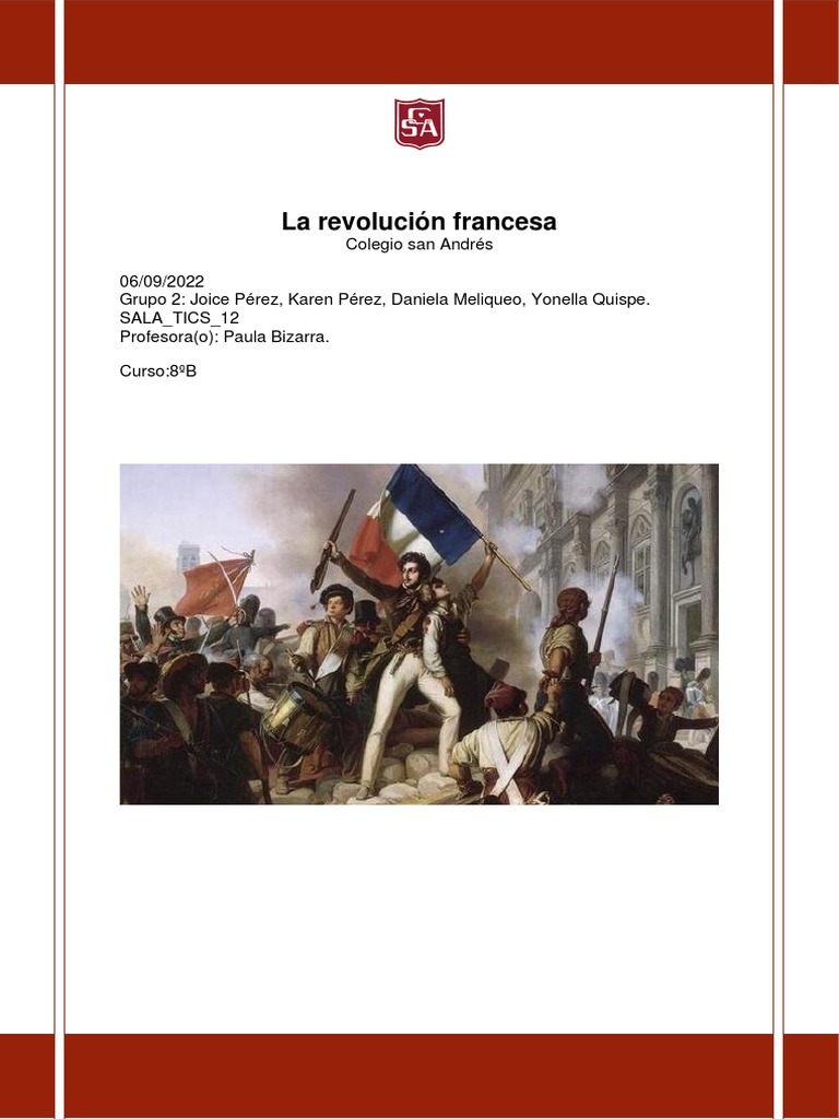 La revolución francesa: causas y efectos | PDF | revolución Francesa ...