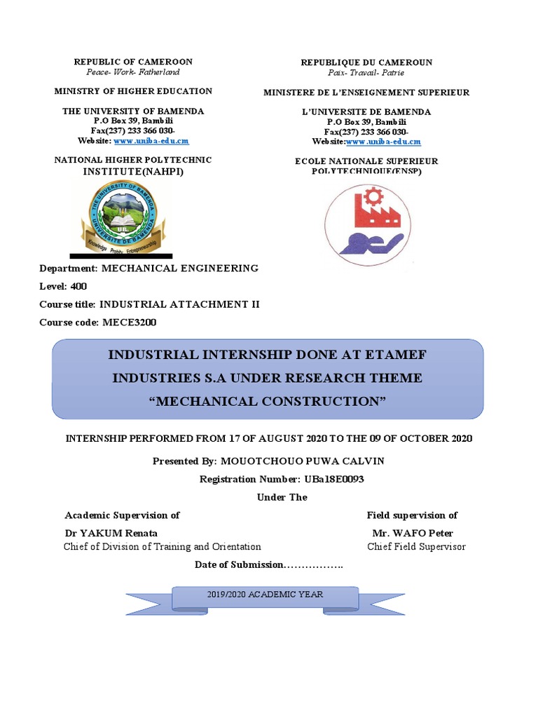 UBa18E0093-MOUOTCHOUO PUWA CALVIN - MECE 400 | PDF | Grinding (Abrasive ...