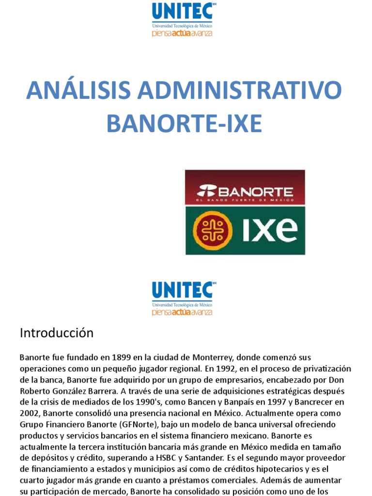 Analisis Banorte Ixe | PDF | Bancos | Economias