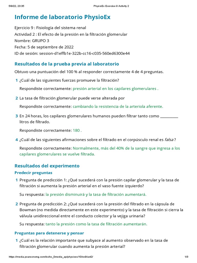 PhysioEx Exercise 9 Activity 2 | PDF | Medicina CLINICA | Abdomen