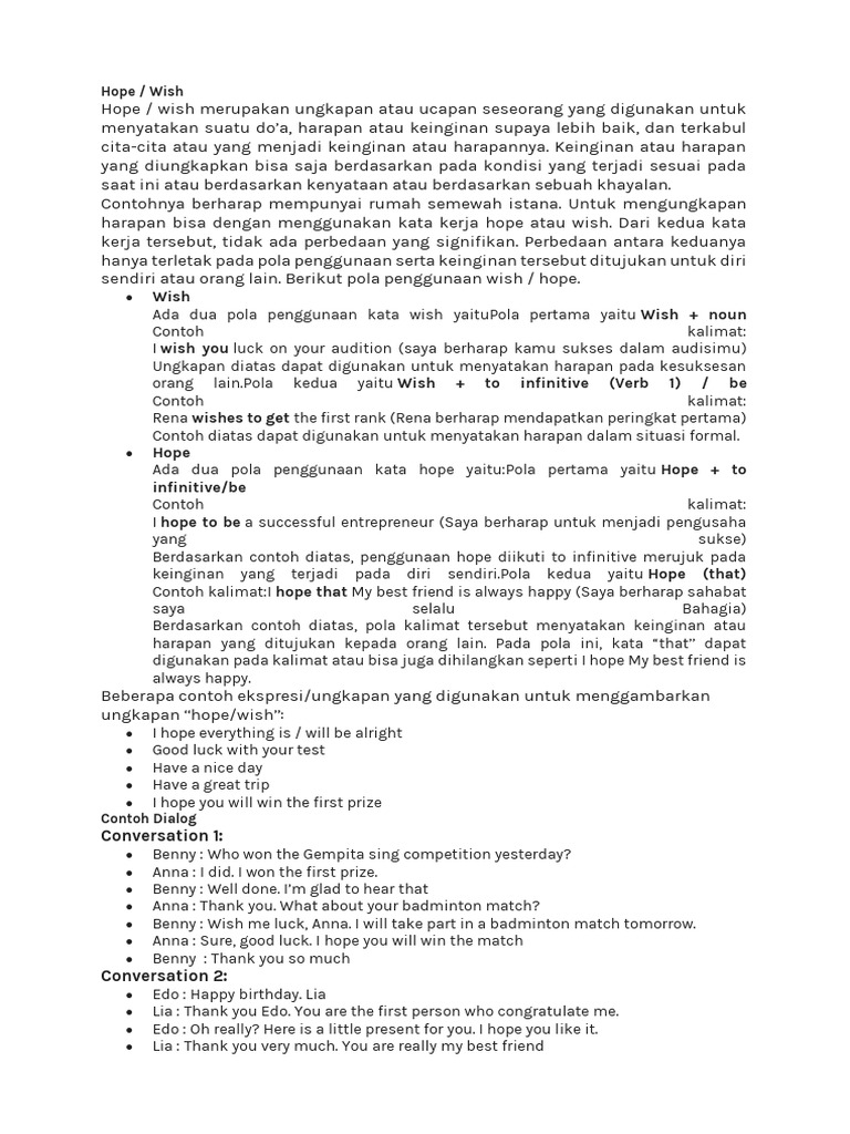 Hopes And Wishes Expressing Desire Through Language Pdf