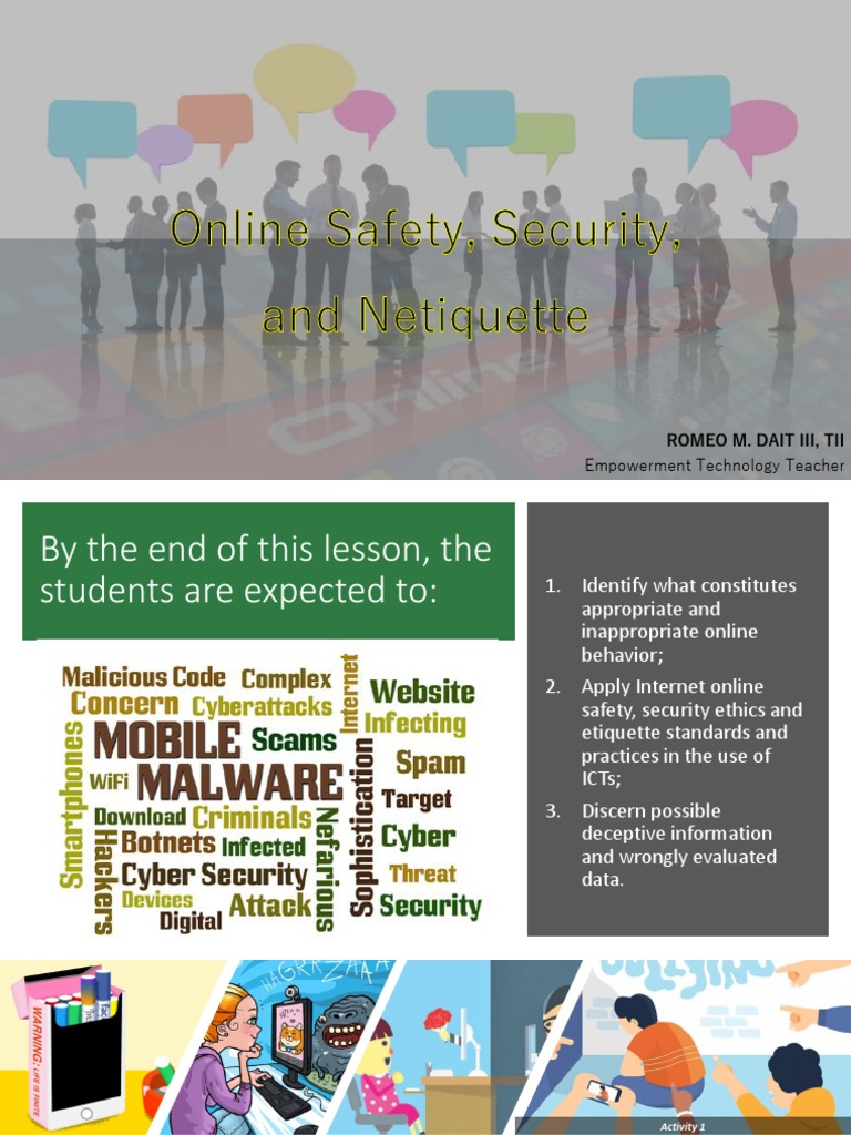 Online Safety, Security, Ethics and Netiquette | PDF | Malware ...