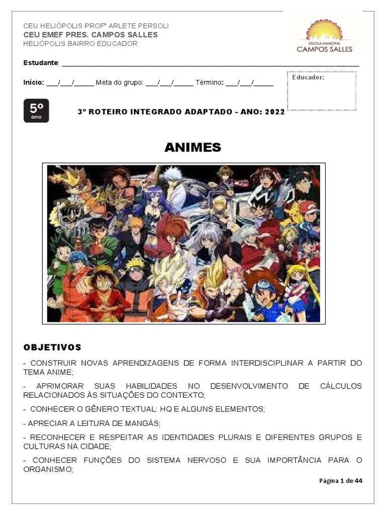 3 Anime 2022 Adaptado | PDF | Círculo | Mangá