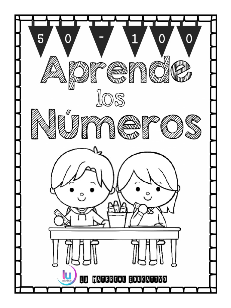 LU Material Educativo - Cuadernillo Aprende Los Números Del 50 Al 100 | PDF