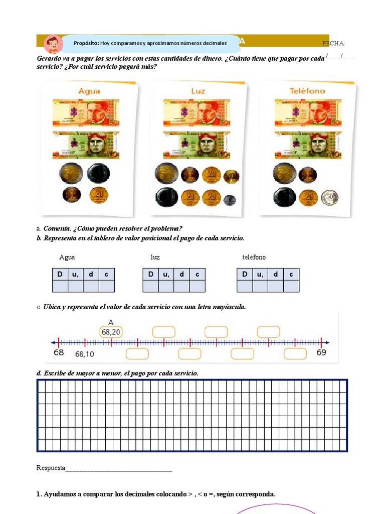 Exp7 - S3 - Mat 6° - Ficha | PDF