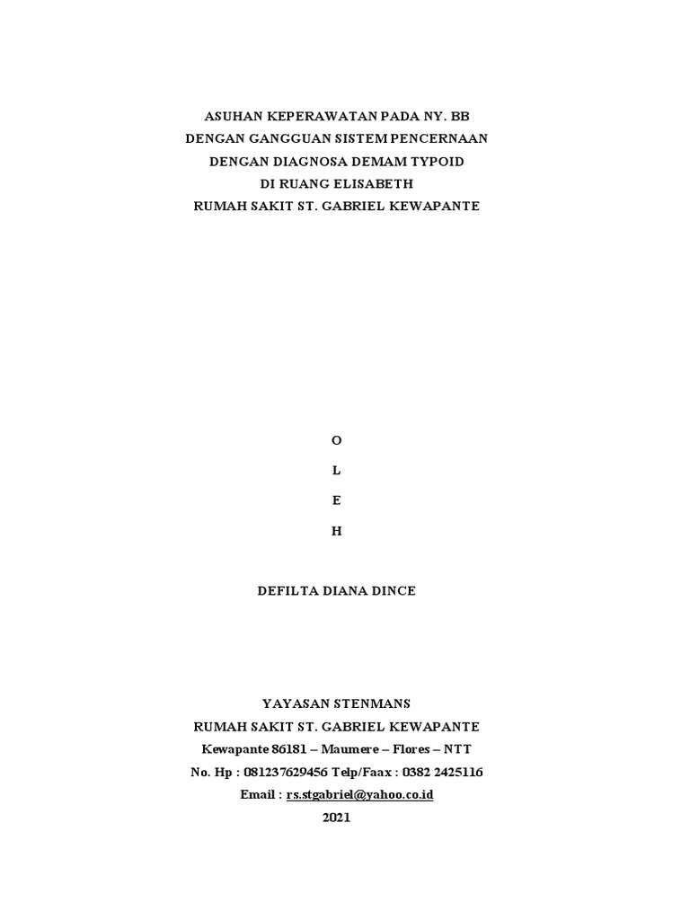 Askep Demam Typhoid | PDF