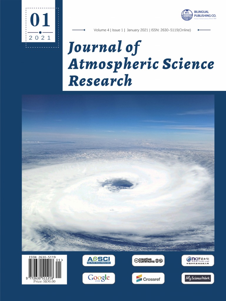 Journal of Atmospheric Science Research - Vol.4, Iss.1 January 2021 ...