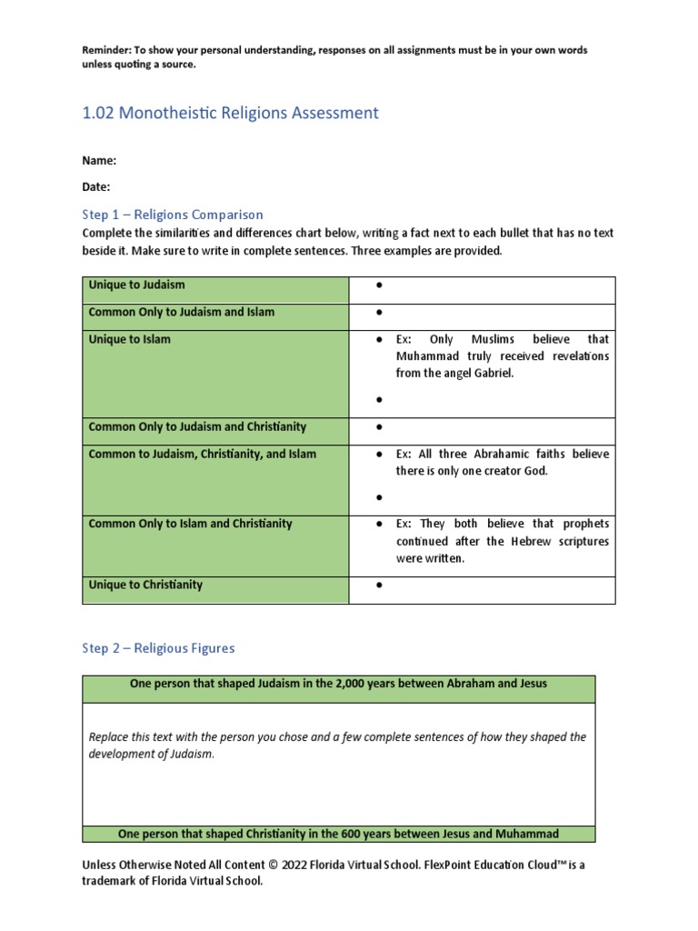 Monotheistic Religions | PDF | Muhammad | Abrahamic Religions