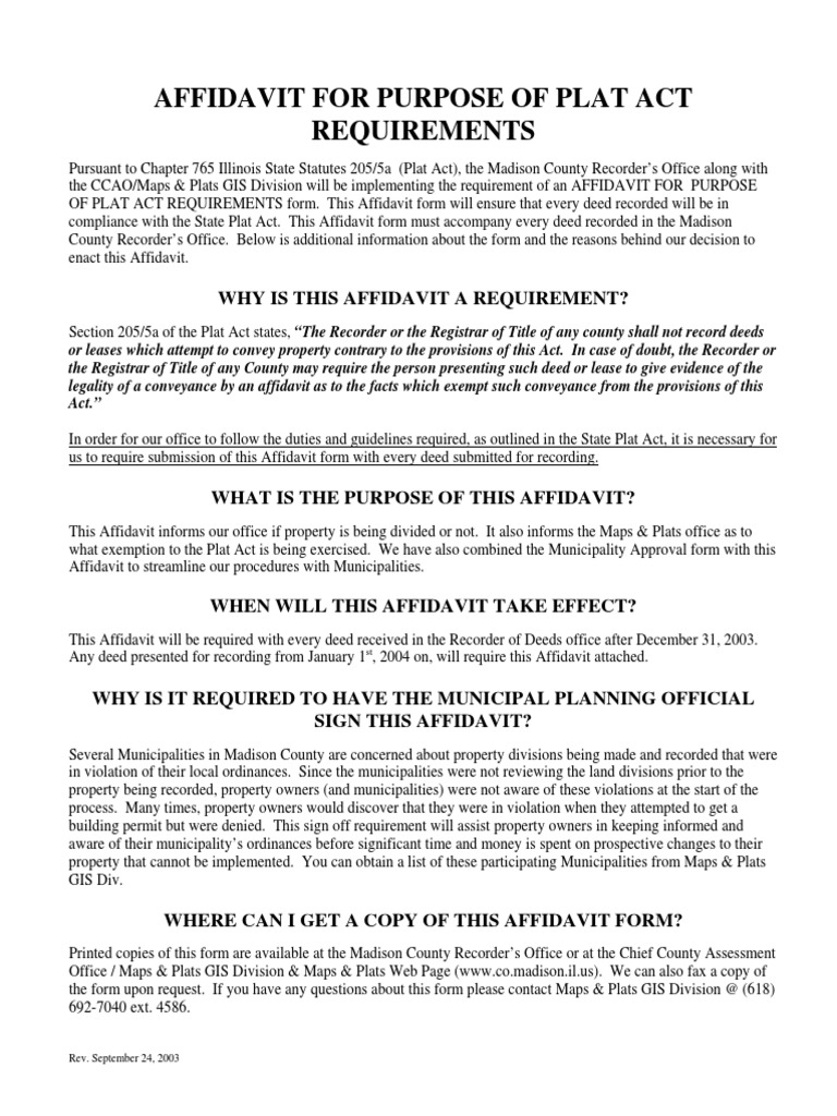 1 PlatActAffidavitInfoSheet | PDF | Affidavit | Justice