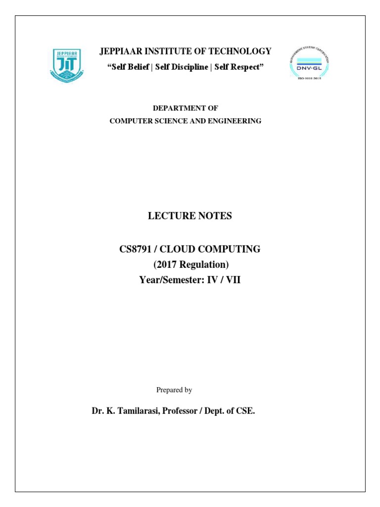 Cloud Computing Unit 3 | PDF | Cloud Computing | Software As A Service Cloud Computing Unit 3 | PDF | Cloud Computing | Software As A Service