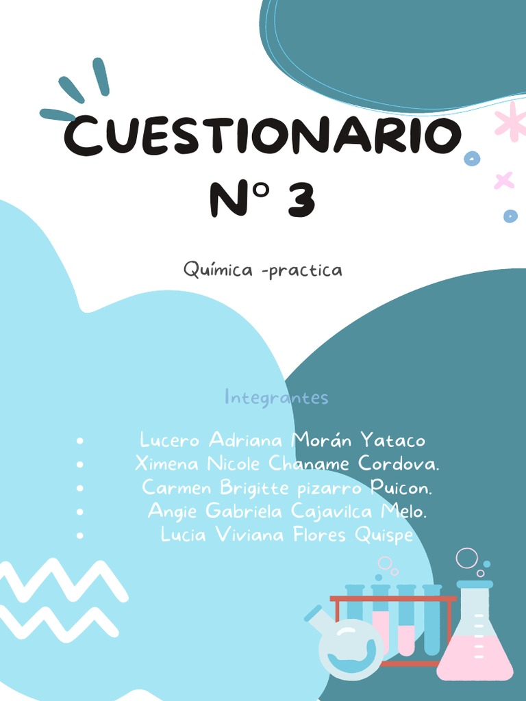 Cuestionario QP #3 | PDF | Filtración | Papel