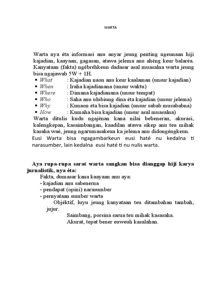WARTA | PDF