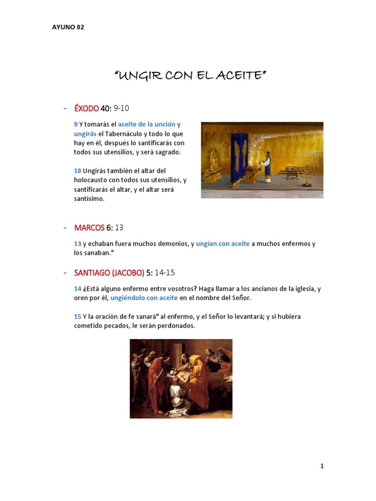 #02 Ungir Con El Aceite | PDF | La unción | Creencia religiosa y doctrina