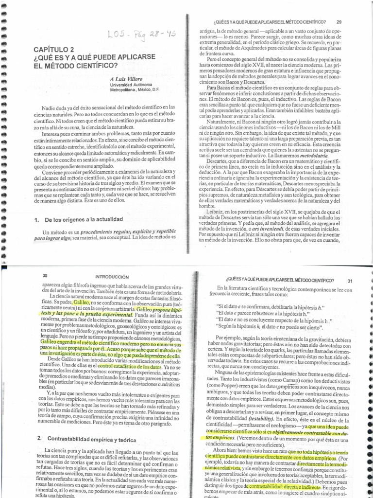 Lectura 2 - El Método Científico | PDF