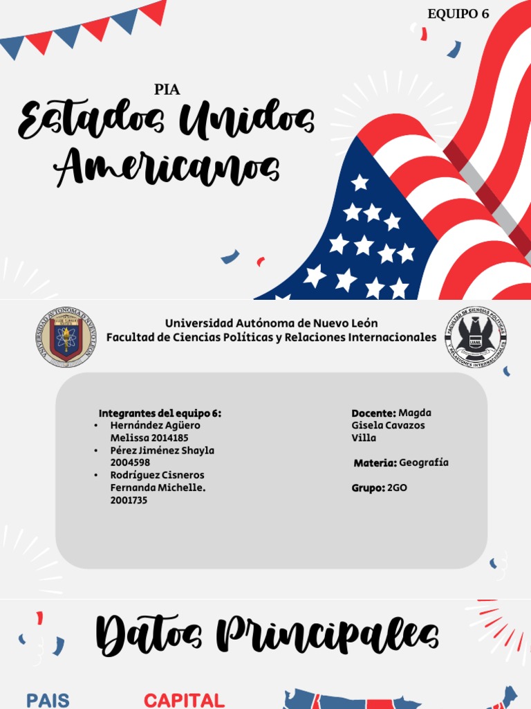 Pia Presentacion Eua | PDF | río Mississippi | Misuri