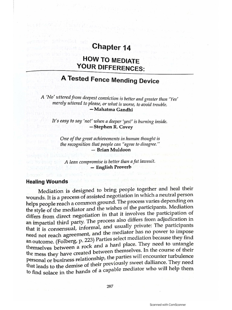 Chapter 14 ADR | PDF