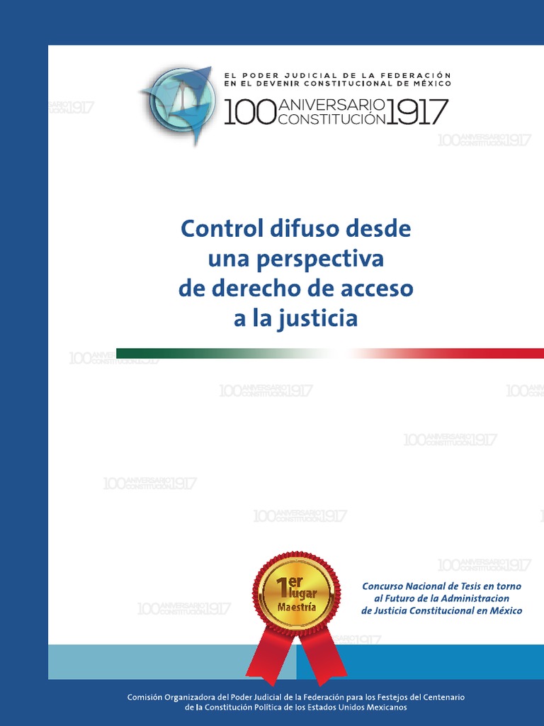 Control Difuso Desde Una Perspectiva de Derecho A La Justicia | PDF | Constitución | México