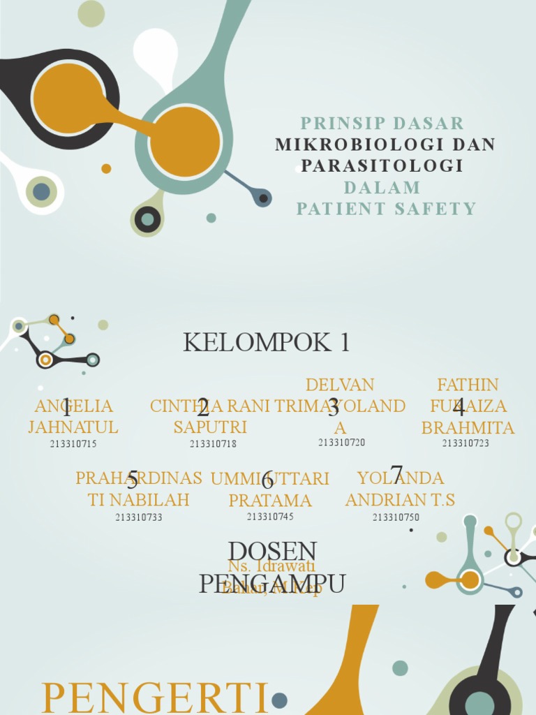 Kelompok 1 PPT Prinsip Dasar Mikrobiologi Dan Parasitologi Dalam | PDF
