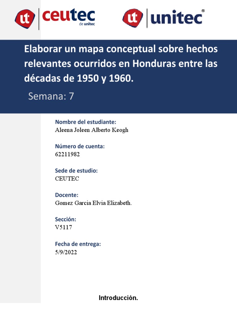 Elaborar Un Mapa Conceptual Sobre Hechos Relevantes Ocurridos en ...