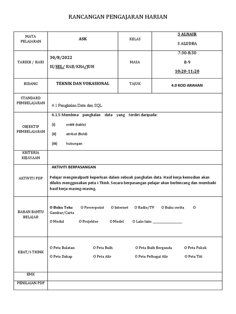 RPH Ask T3 M21 | PDF
