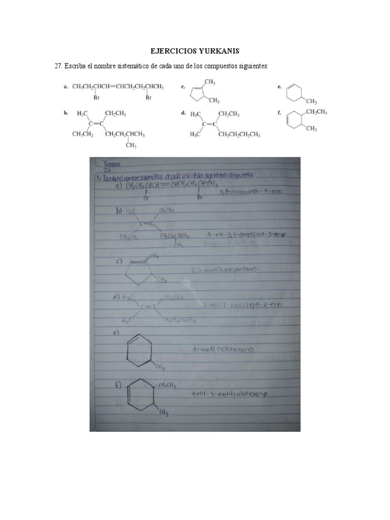 Ejercicios Qo2 | PDF | Isómero | Química