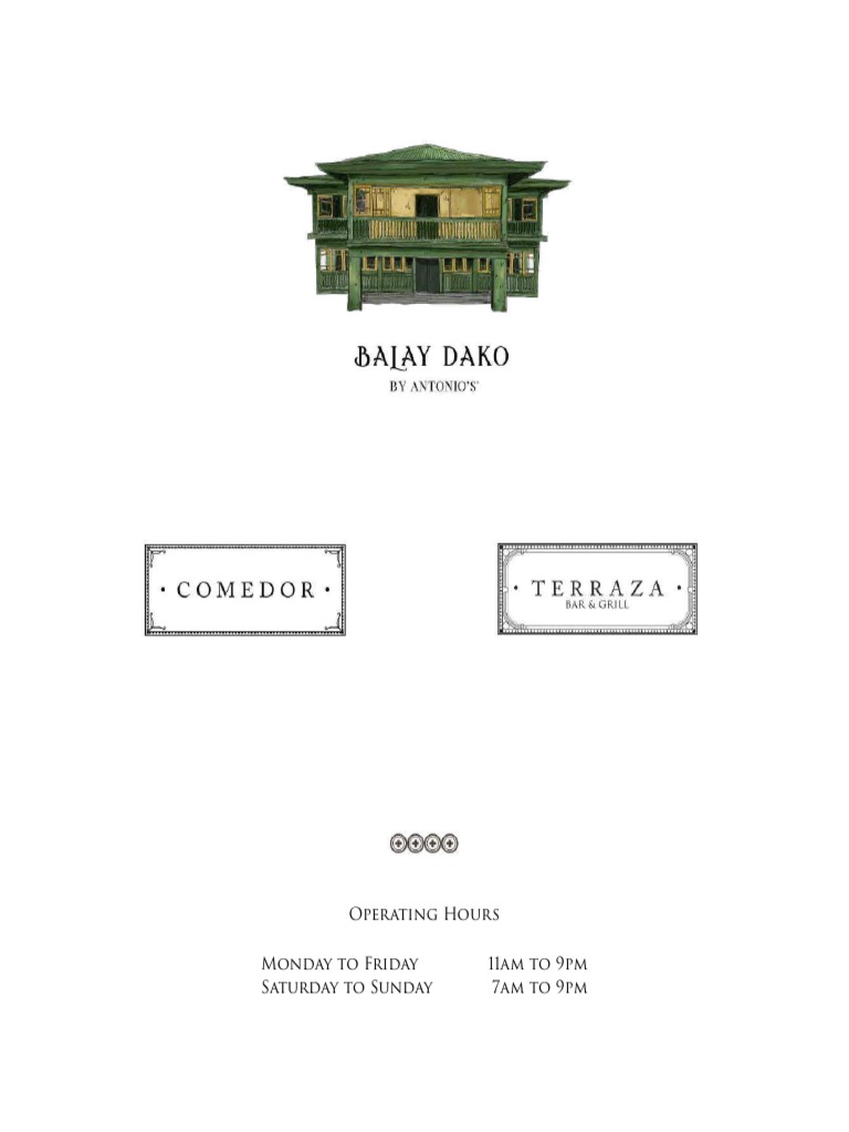 Balay Dako Menu Digital | PDF | Desserts | Philippine Cuisine