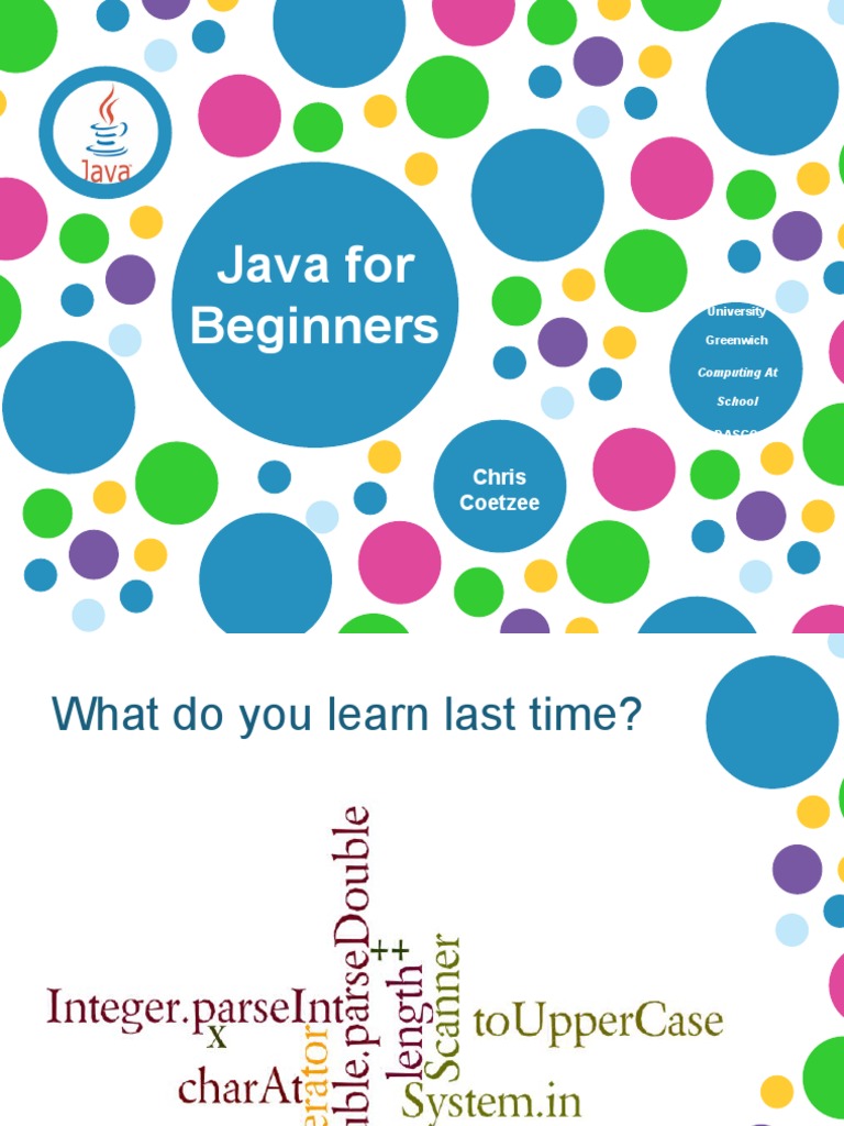 Java For Beginners Level 3 | PDF | String (Computer Science) | Subroutine
