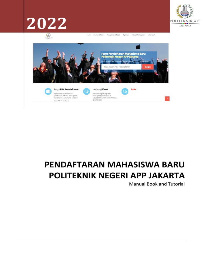 Panduan Daftar PMB Poltek APP Jakarta | PDF