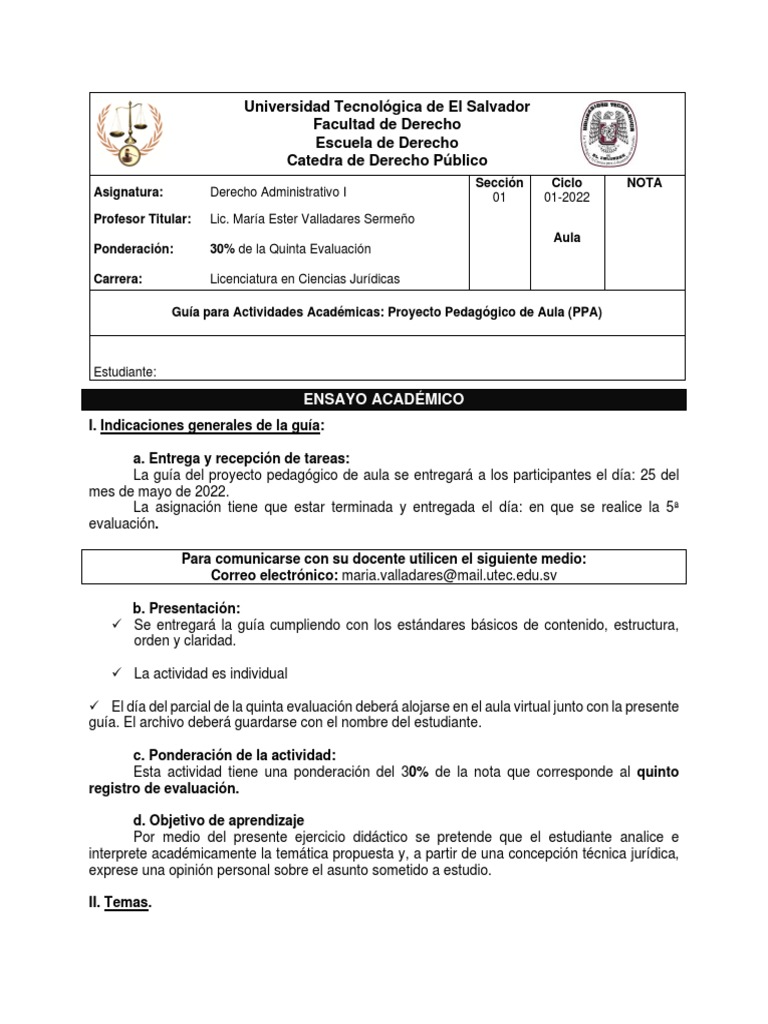 Guia 5a Evaluacion | PDF | Evaluación | Maestros