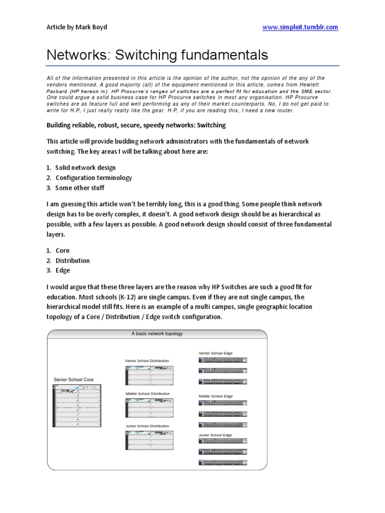 Networking Fundamentals | PDF | Network Switch | Computer Standards