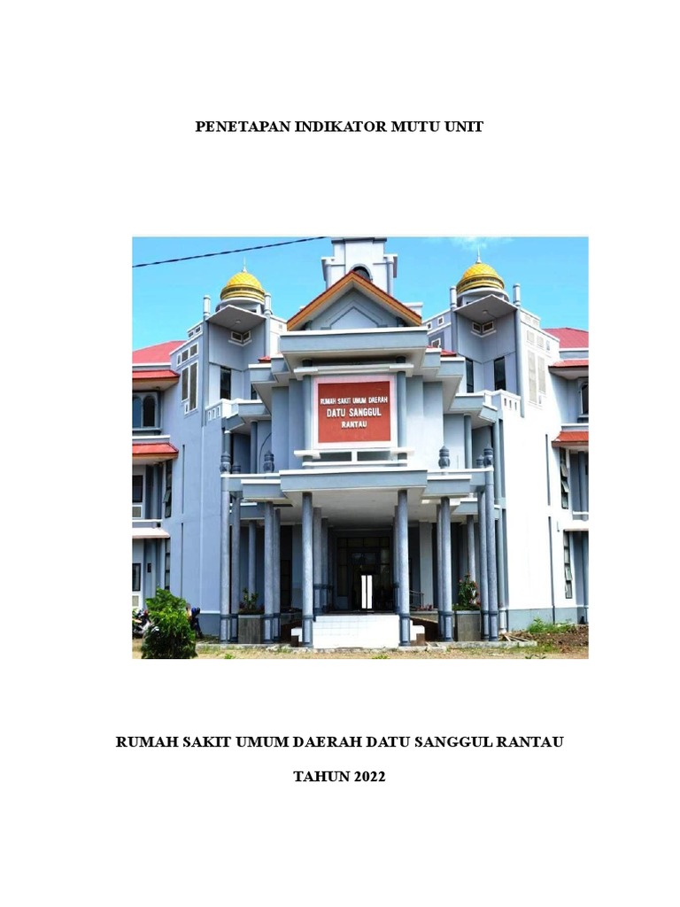 Penetapan Indikator Mutu Unit 2022 | PDF